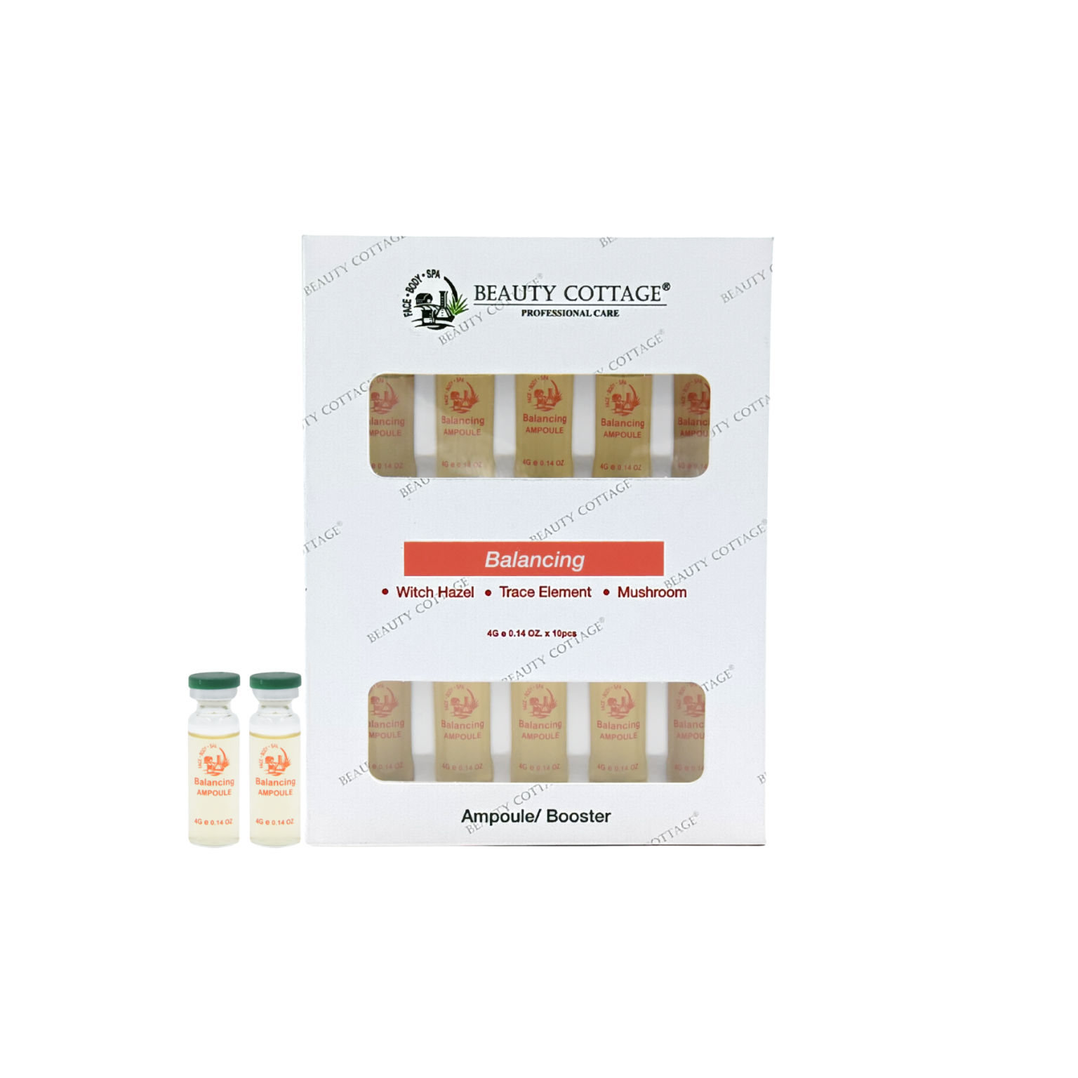 Balancing Ampoule - Witch Hazel, Trace Element, Peppermint - Beauty Cottage